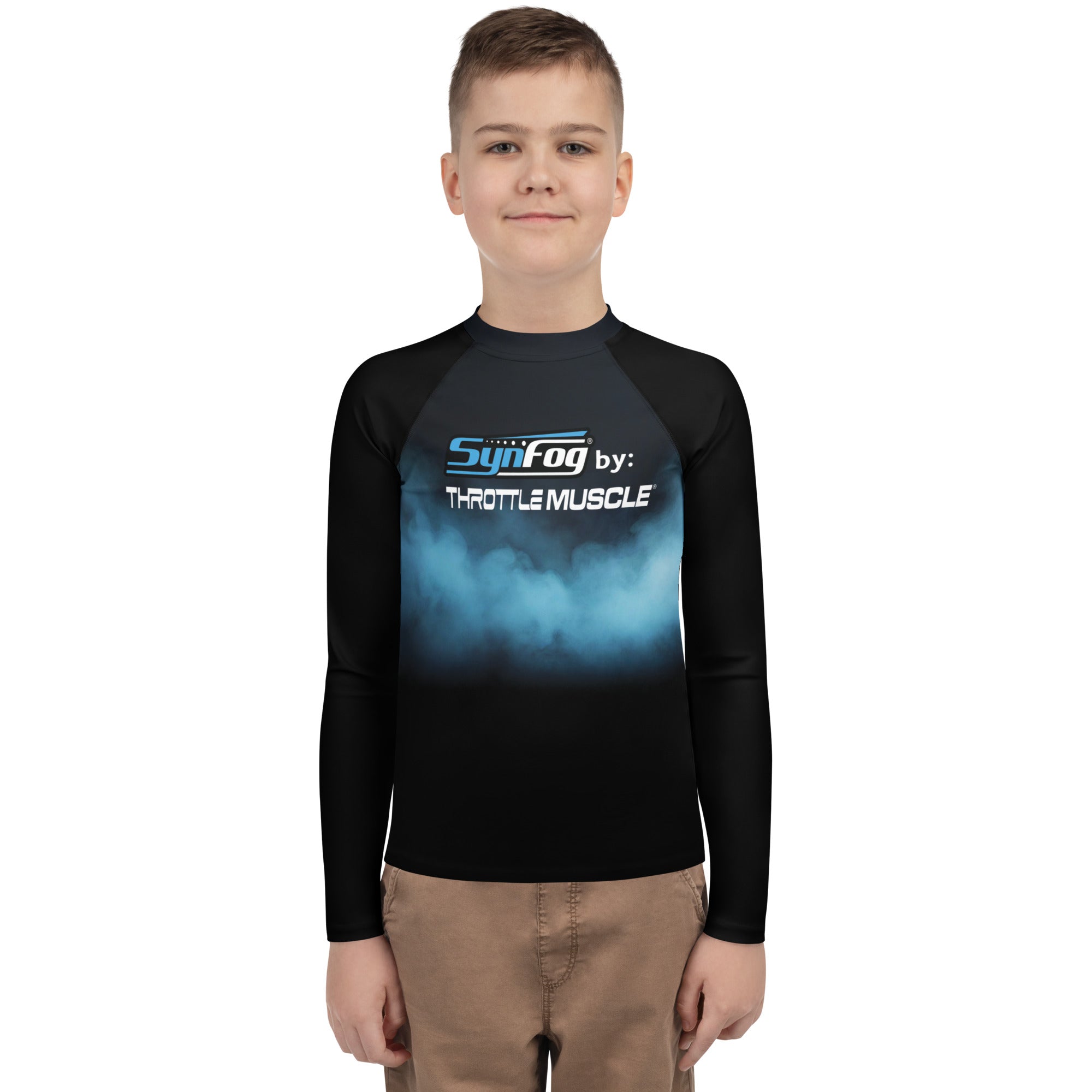 Throttle Muscle SynFog Branded Youth Rash Guard – Throttle Muscle Swag Site