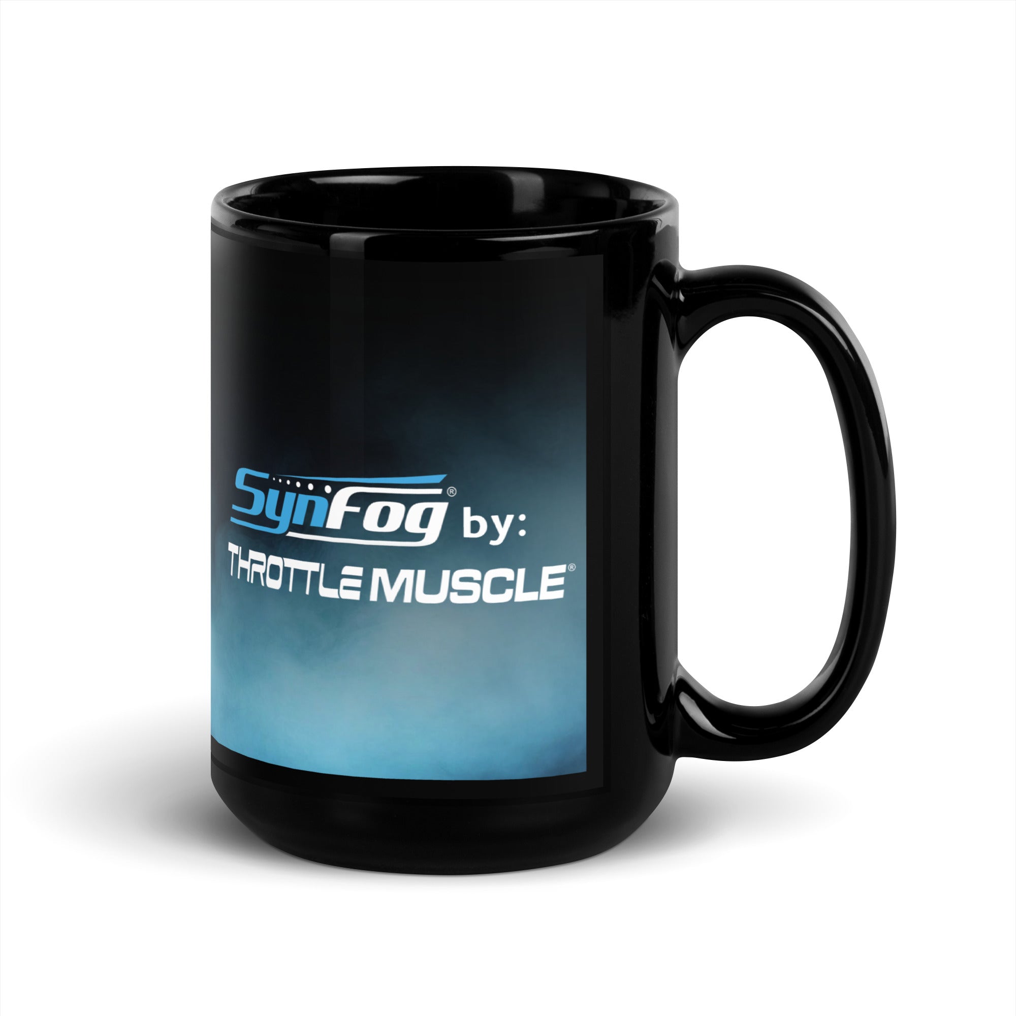 SynFog by Throttle Muscle Branded Black Glossy Coffee or Tea Mug ...