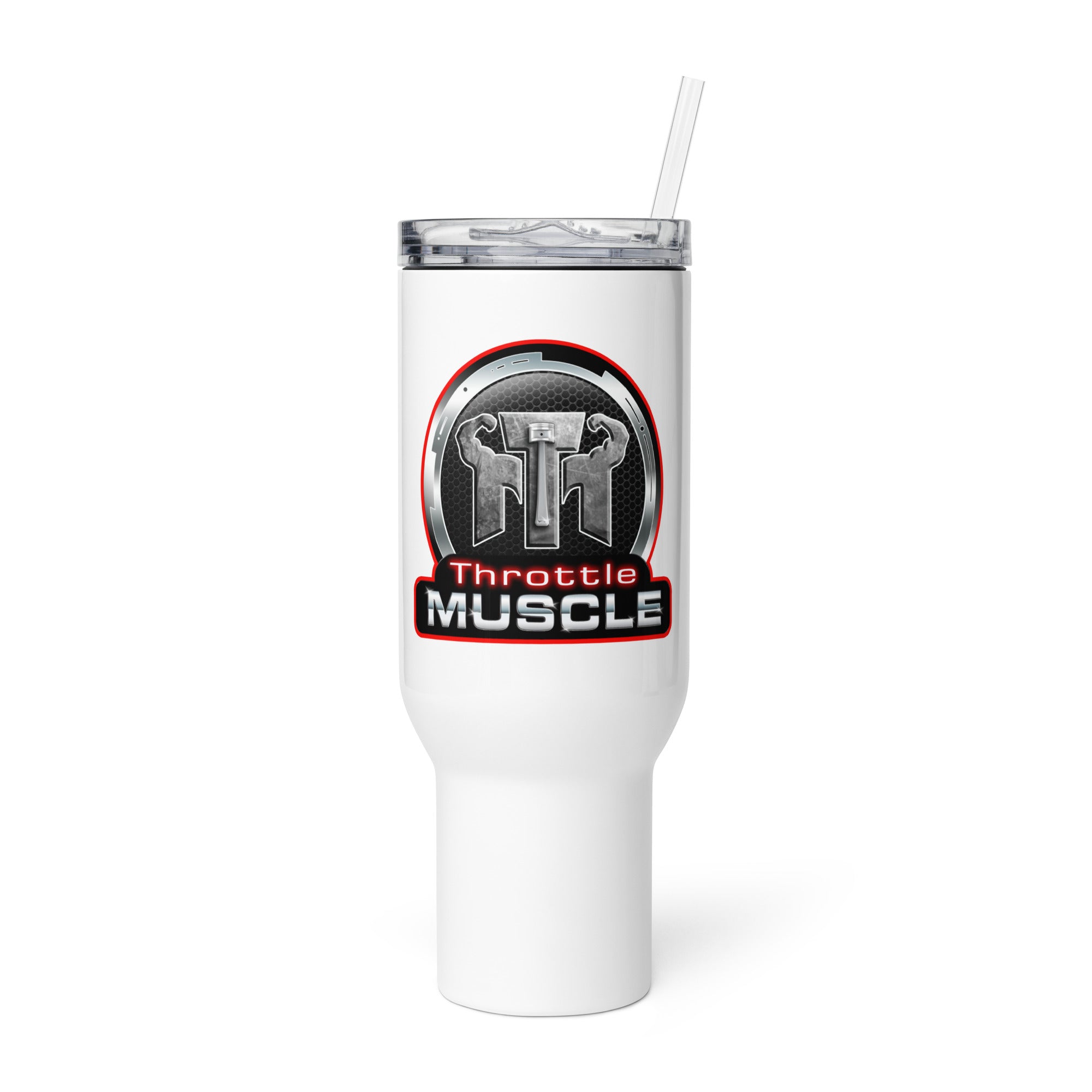 Throttle Muscle Travel mug with a handle – Throttle Muscle Swag Site